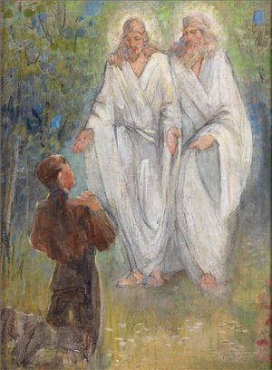 First Vision in the Sacred Grove | Joseph Smith Art | Minerva Teichert Art
